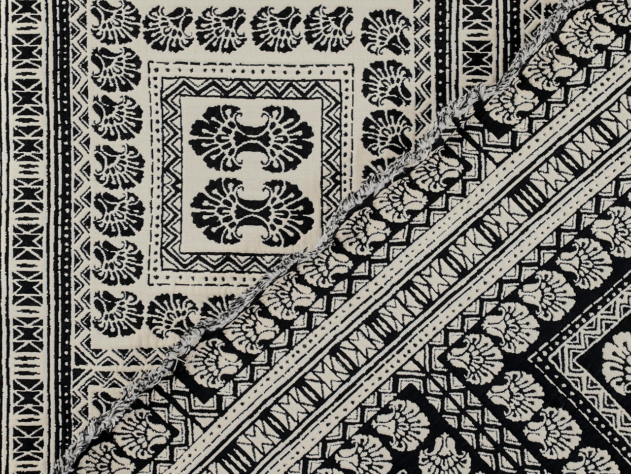 Dressmaking Fabric | Patchwork Floral Reversible Cotton Jacquard ...