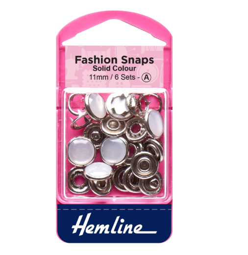 Haberdashery | Mother Of Pearl Sew-On Snap Fasteners 11mm | Fabric ...