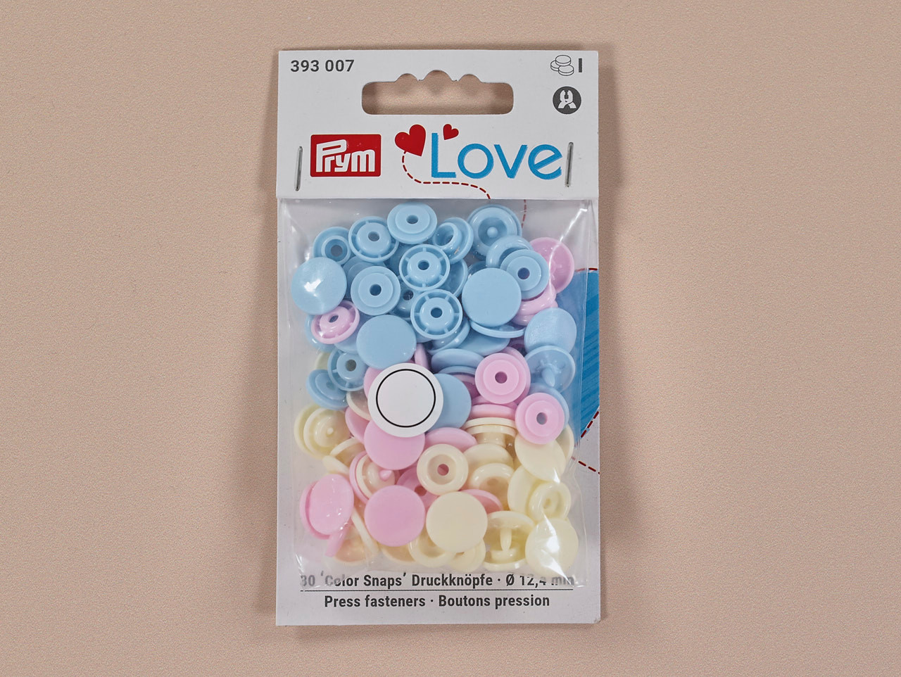 Haberdashery | Prym Love Snaps 12mm - Pastels | Fabric Godmother