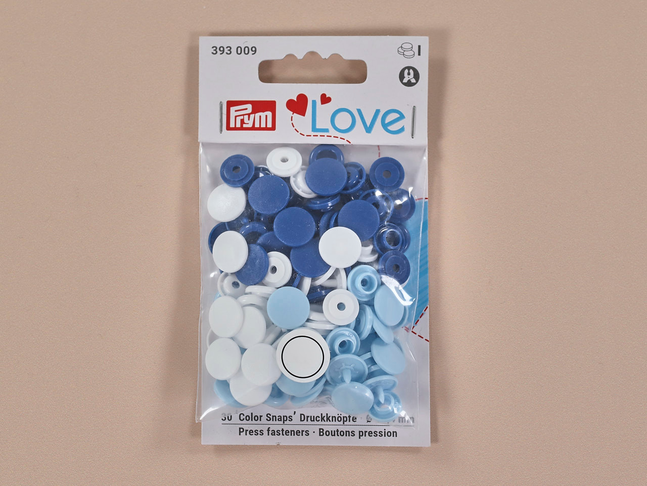 Haberdashery | Prym Love Snaps 12mm - Blues | Fabric Godmother