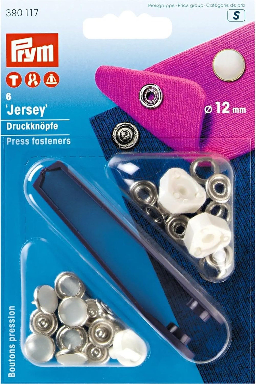 Haby | No-Sew Press Fasteners 12mm - Pearl | Fabric Godmother