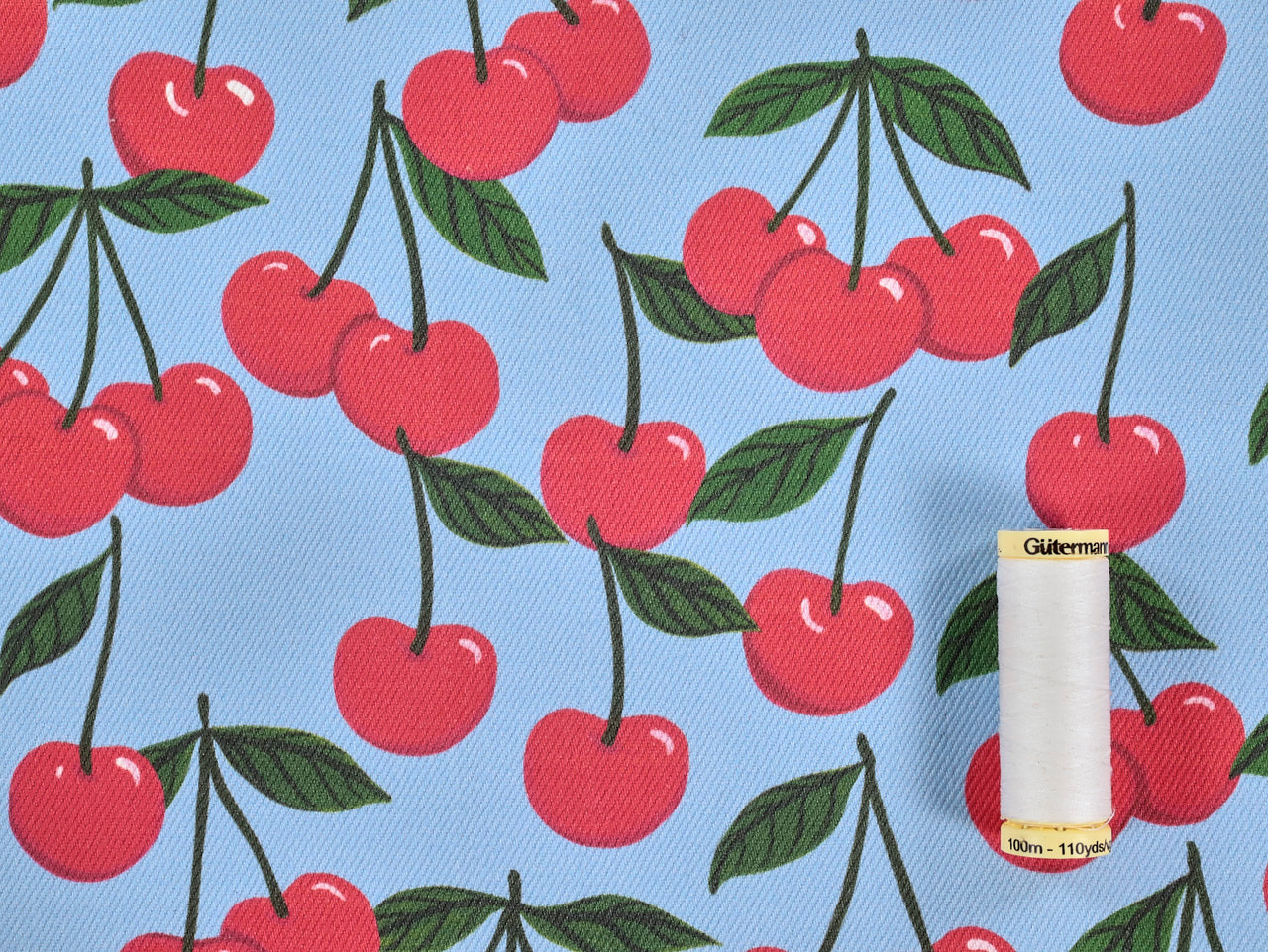 Dressmaking Fabric | Mon Cheri Denim - Blue | Fabric Godmother