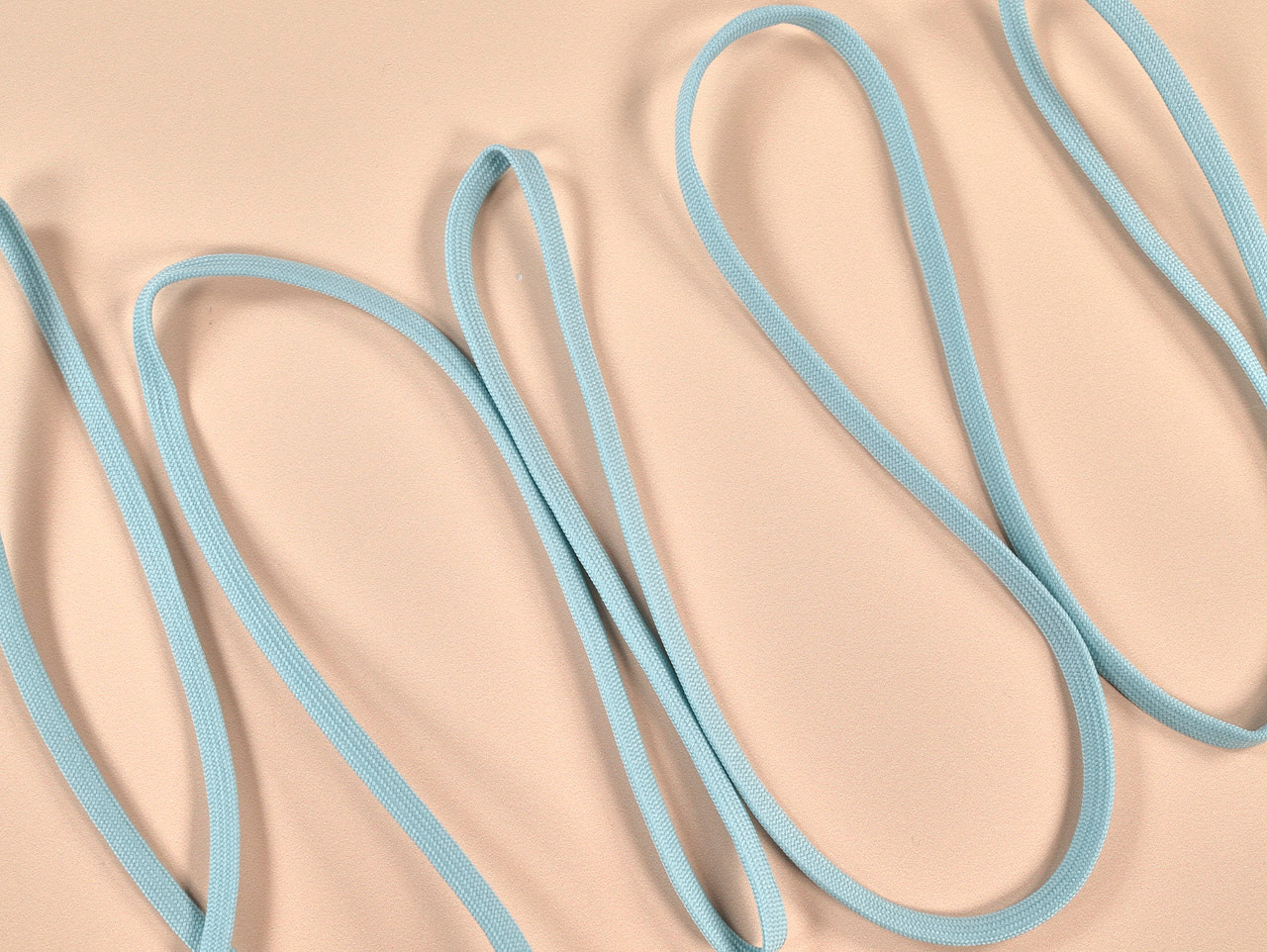 Drawstring Cord | Flat Cord - 7mm - Light Blue | Fabric Godmother