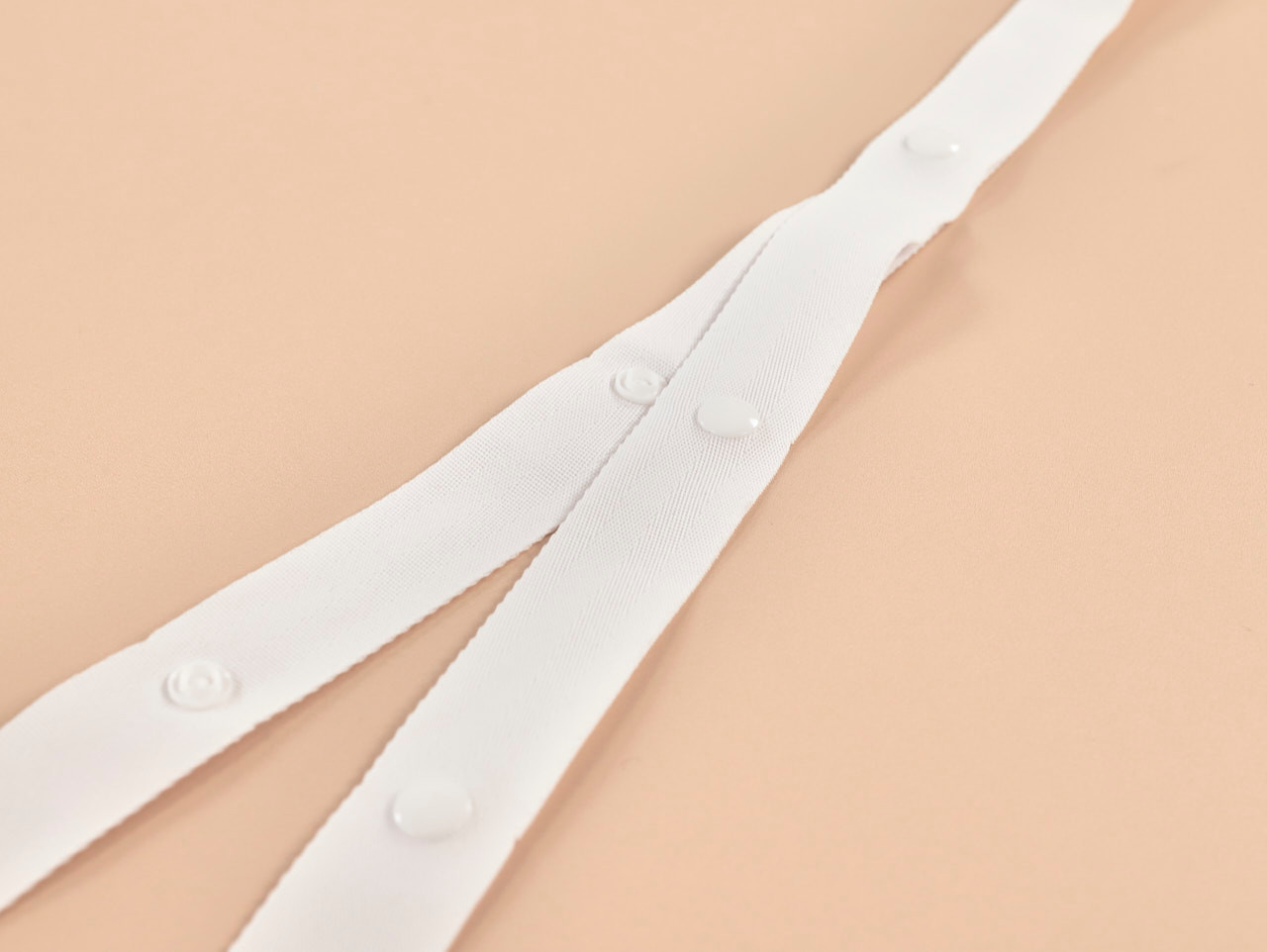 Dressmaking Trim | Popper Tape - White | Fabric Godmother