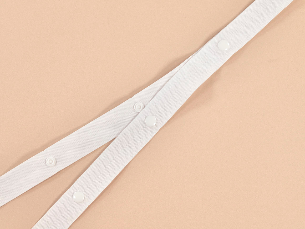 Dressmaking Trim | Popper Tape - White | Fabric Godmother