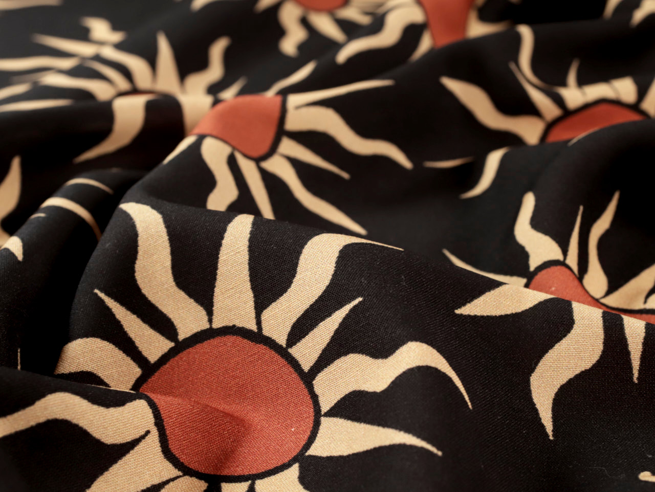 Dressmaking Fabric | Helios Viscose & Linen - Black | Fabric Godmother