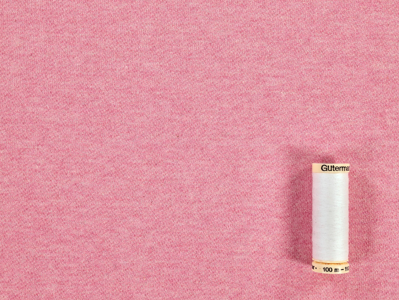 Dressmaking Fabric | Sutton Sweatshirt Cotton Jersey - Pink Marl ...