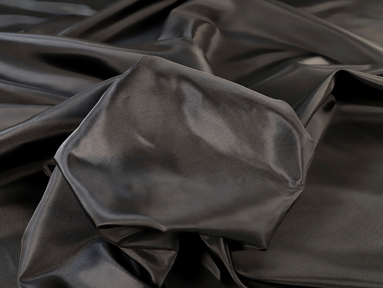 Dressmaking Fabric | Quinton Acetate Lining - Black | Fabric Godmother