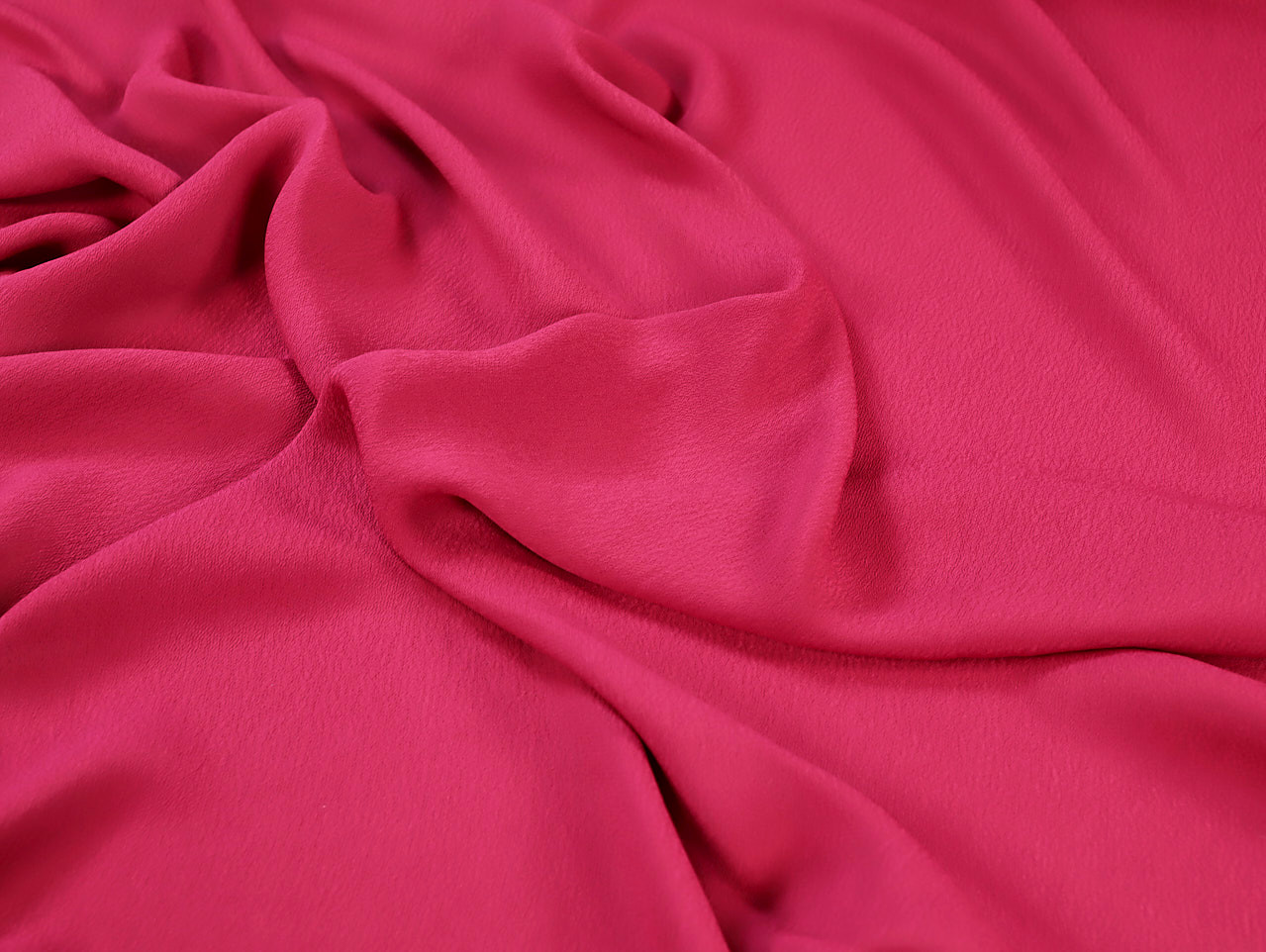 Dressmaking Fabric | Elwin Viscose Crepe - Raspberry| Fabric Godmother