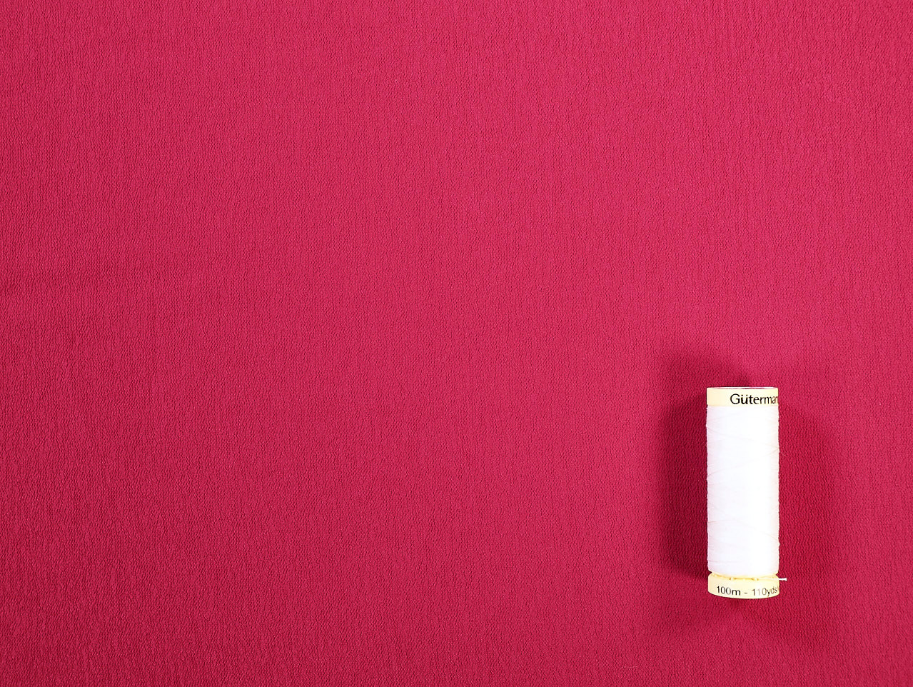Dressmaking Fabric | Elwin Viscose Crepe - Raspberry| Fabric Godmother