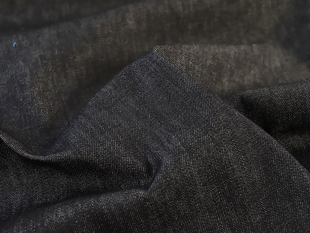 Dressmaking Fabric | Xeno 12oz Denim - Washed Black | Fabric Godmother