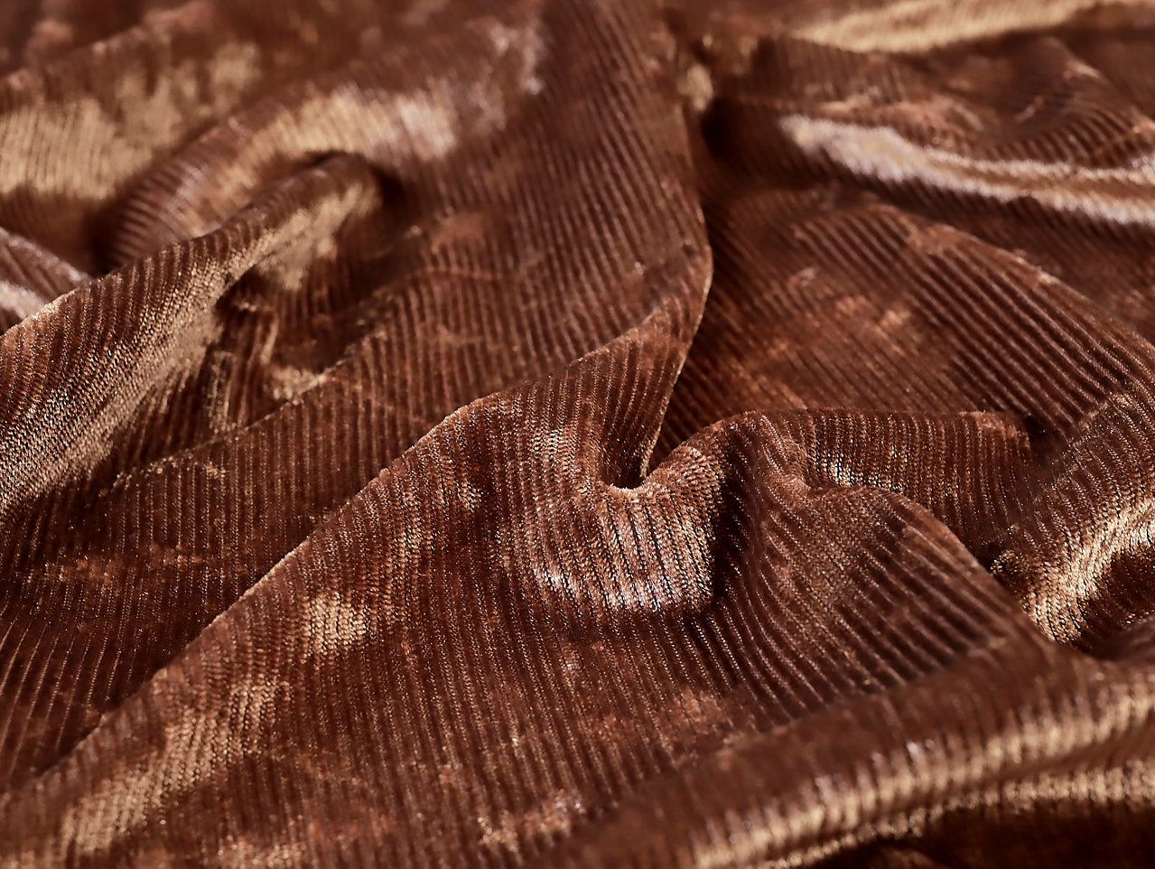 Dressmaking Fabric | Shirley Ribbed Stretch Velvet - Mocha | Fabric ...