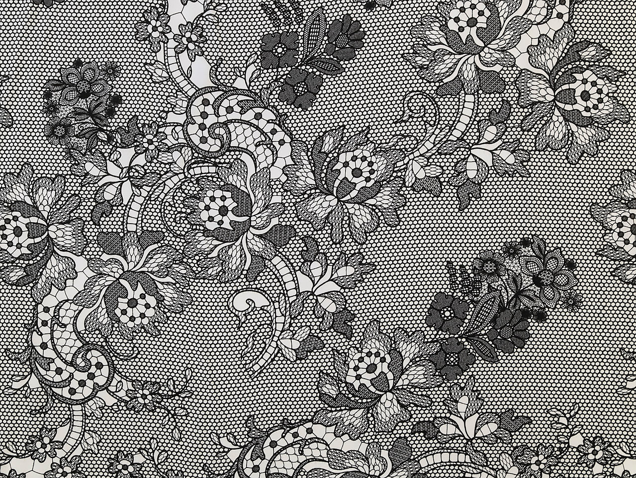 Dressmaking Fabric | Aerith Floral Viscose Crepe - Black & Ivory ...