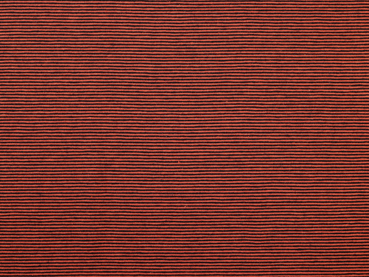 Dressmaking Fabric | Wilbur Stripe Cotton Jersey - Rust | Fabric Godmother