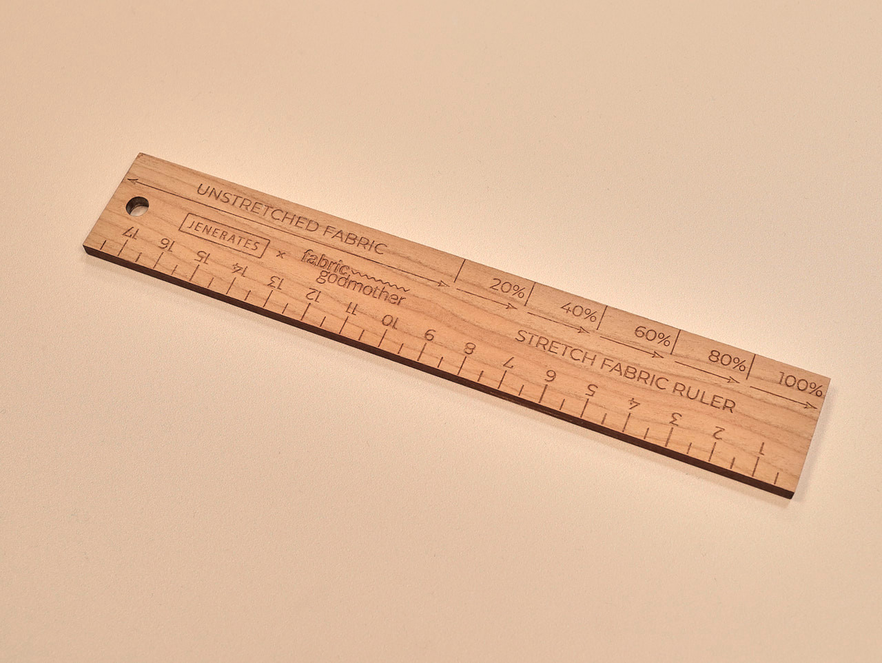 Haberdashery | Jenerates Stretch Fabric Ruler | Fabric Godmother
