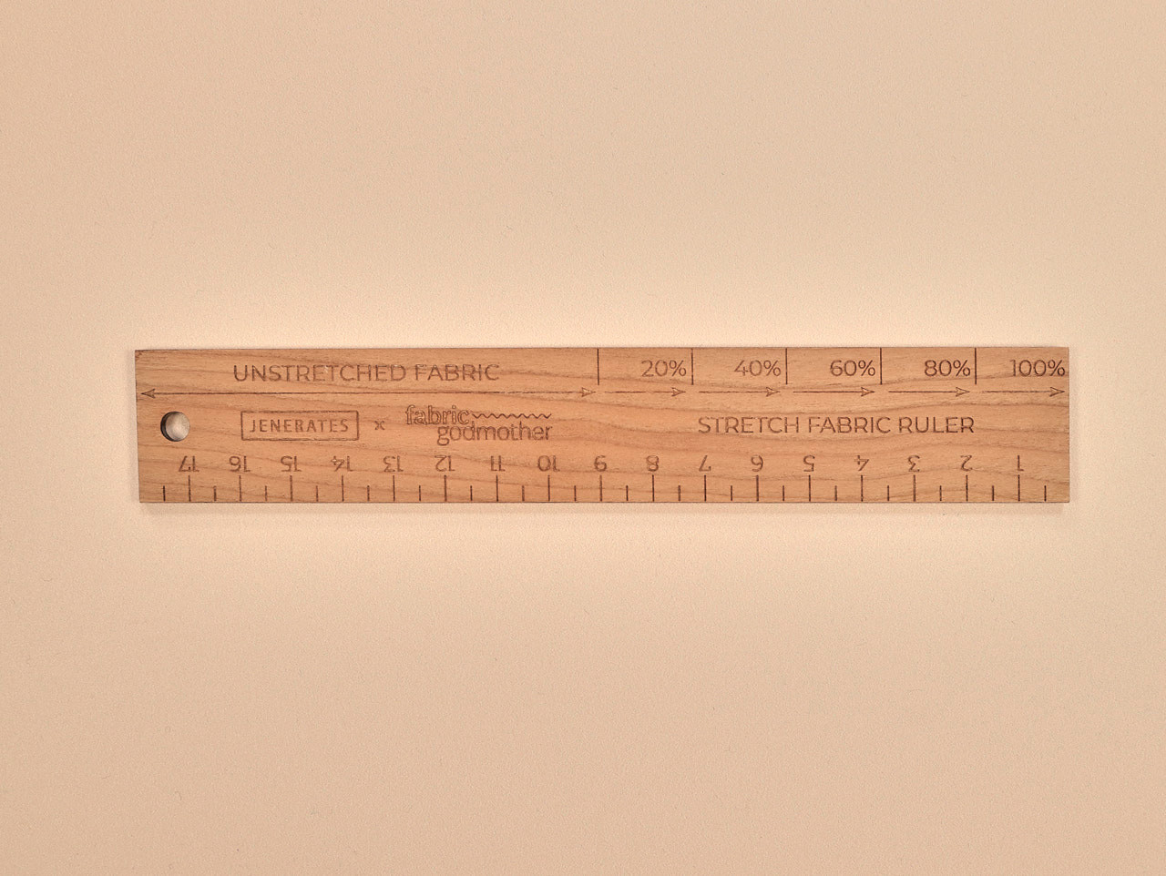Haberdashery | Jenerates Stretch Fabric Ruler | Fabric Godmother