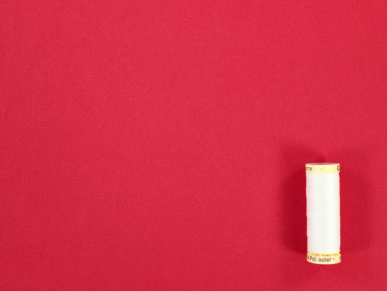 Dressmaking Fabric | Cole 9oz Denim - Red | Fabric Godmother