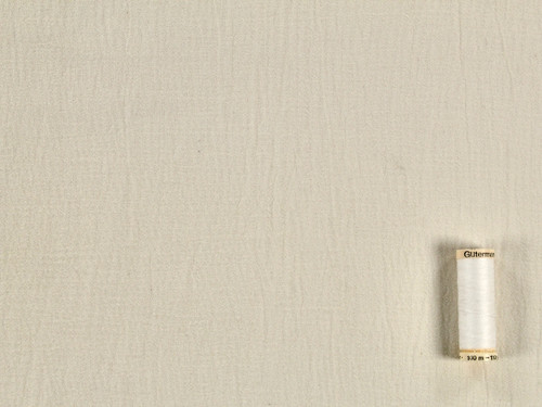 Dressmaking Fabric | Angelika Crinkle Cotton - Ecru | Fabric Godmother