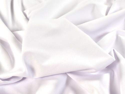 Dressmaking Fabric | Organic Cotton Jersey - White | Fabric Godmother