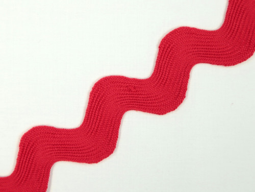 Dressmaking Trim | Jumbo Ric Rac Braid - 35mm - Red | Fabric Godmother