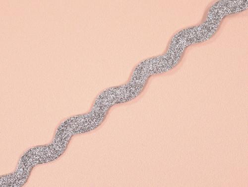 Dressmaking Trim | Ric Rac Braid - Silver | Fabric Godmother