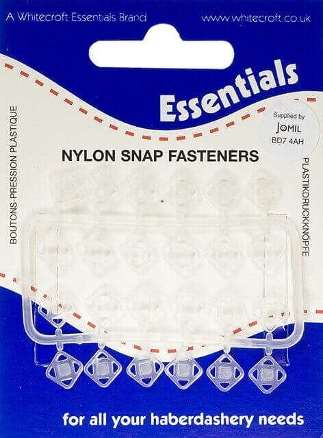 Haberdashery | Small Clear Snap Fasteners | Fabric Godmother
