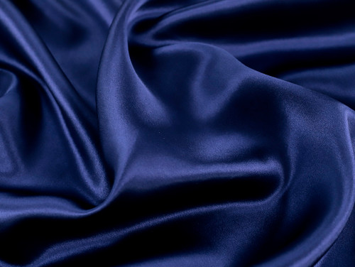 Dressmaking Fabric | Vivienne Silk Satin - Midnight | Fabric Godmother
