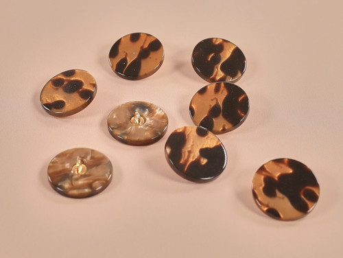 Haberdashery | Marble Sparkle Buttons - 30mm - Brown & Gold | Fabric ...
