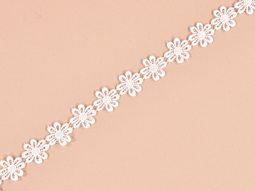 Haberdashery | Daisy Chain Trim - White - 25mm | Fabric Godmother
