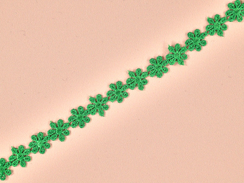 Haberdashery | Daisy Chain Trim - Emerlad - 13mm | Fabric Godmother