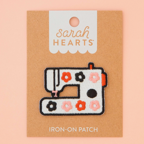 Haby | Daisy Sewing Machine - Iron On Patch | Fabric Godmother