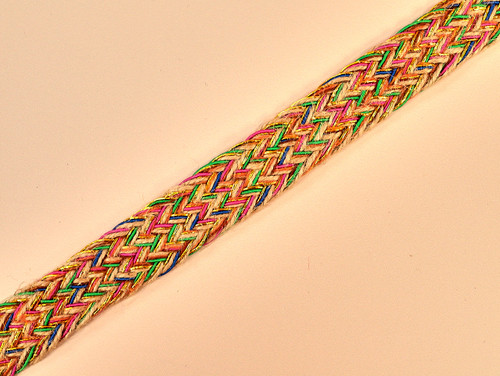 Haby | Woven Multi Webbing - 25mm - Gold | Fabric Godmother