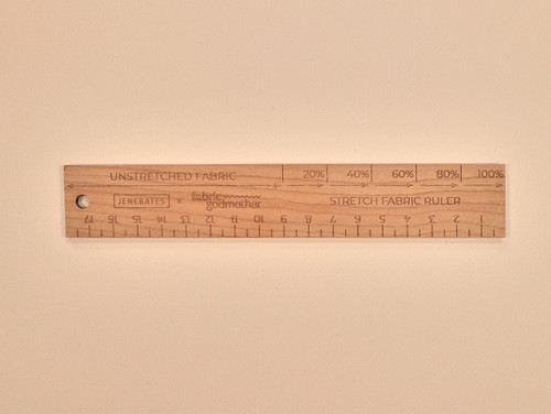 Haberdashery | Jenerates Stretch Fabric Ruler | Fabric Godmother