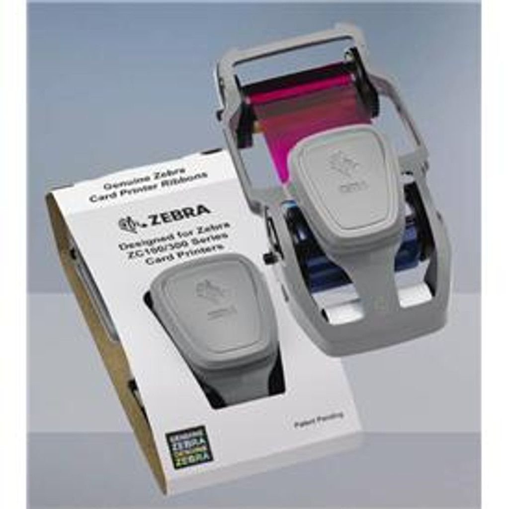 Zebra 800300 360 YMCKOK Ribbon For Zebra ZC300 ID Card Printer zebra-800300-360-ymckok-ribbon-for-zebra-zc300-id-card-printer