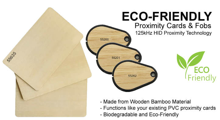RapidPROX® Bamboo Proximity Card with HID 125kHz Technology (100 Cards)