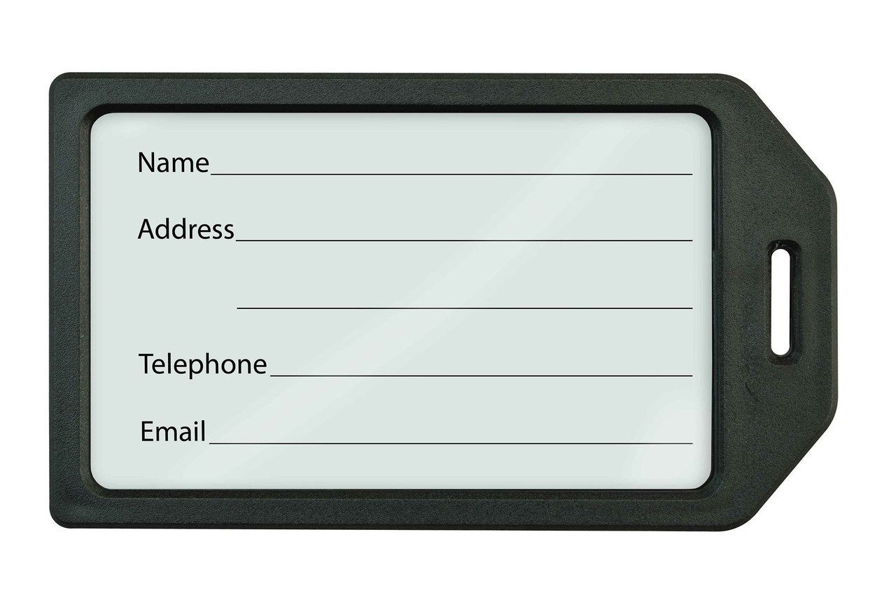 BRADY | Rigid Plastic Luggage Tags, 1840-6202 (100 Holders)