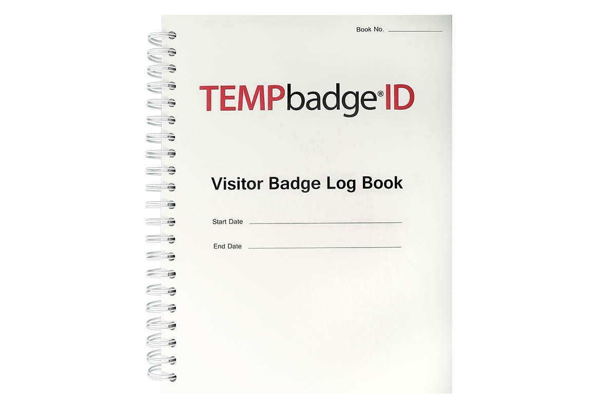 BRADY | TEMPBadge Non-Expiring Visitor Badge Log Book (500 Badges)