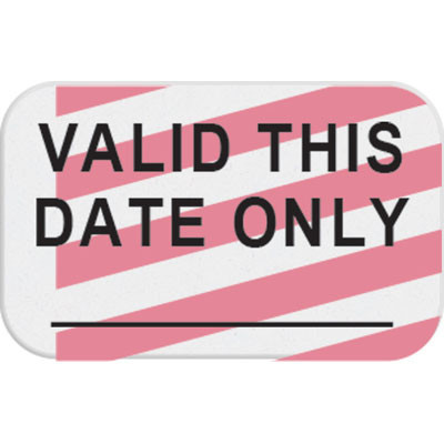 BRADY | One-Day, Single-Piece, Adhesive Expiring Toaken (Handwritten ...