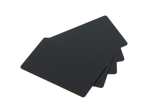EVOLIS | PVC BLANK CARDS - BLACK MATTE FINISH - 30 MIL - 5 packs of 100 ...