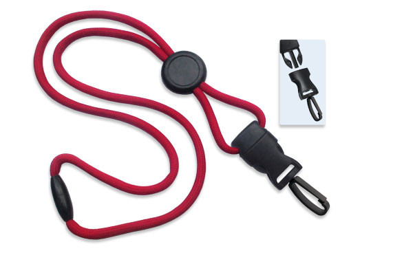 BRADY | RED, 1/4" (6mm), Polyprop Round Material, with Round Slider ...