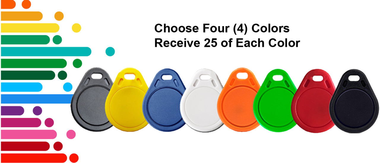 RAPIDPROX | SlimLine Proximity Key Fobs, MULTI-COLOR PACK, Compare to ...