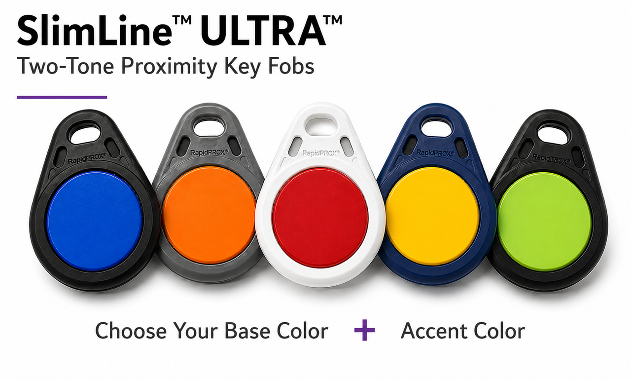 RAPIDPROX | SlimLine ULTRA, Two-Toned, Proximity Key Fobs