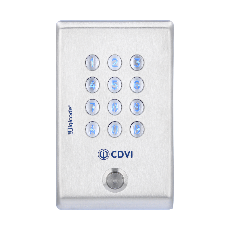 CDVI | KCIEN-SBP Illuminated Keypad with Controller Built-In, 100-User ...