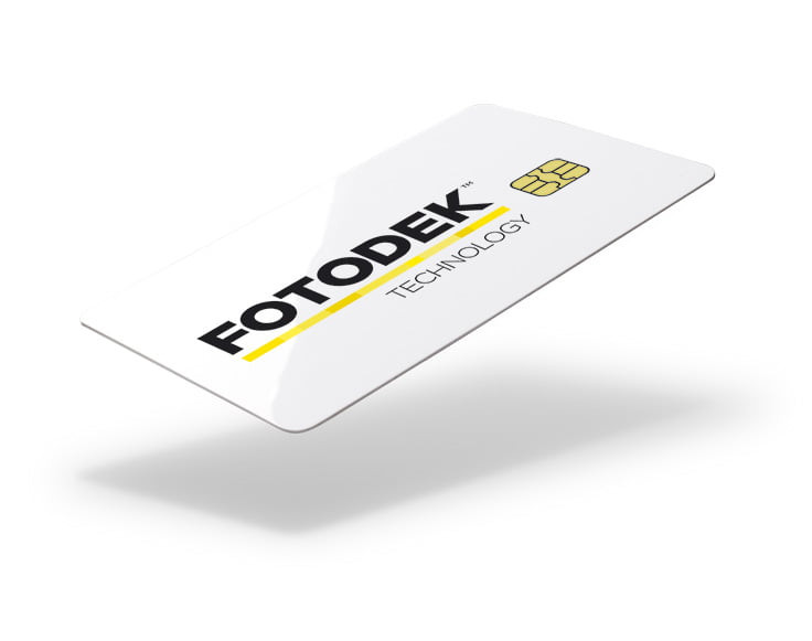 INFINEON | SLE5542 Blank White Contact Chip Cards by FOTODEK (100 Cards)