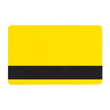 IDE | 30mil, CR80 Colored YELLOW PVC Cards with HICO Magnetic Stripe ...