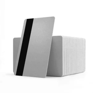 IDE | Metallic Silver Colored PVC Cards with HiCo 2750oe Magnetic ...