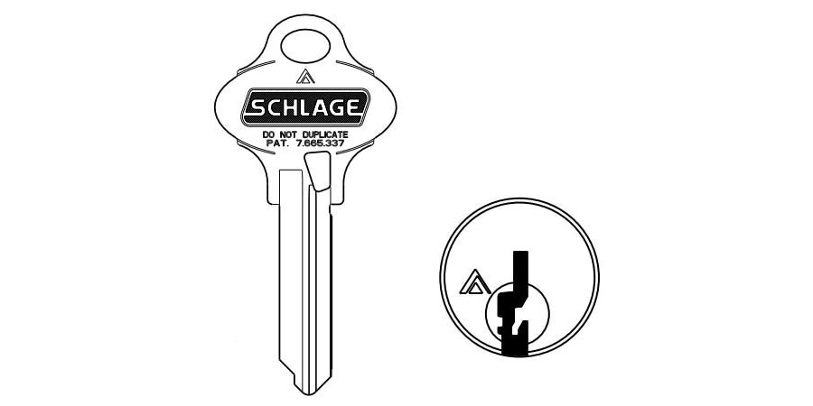 ALLEGION | Operating Key Blank, 6 Pin or Disc Pin Length, High Security ...