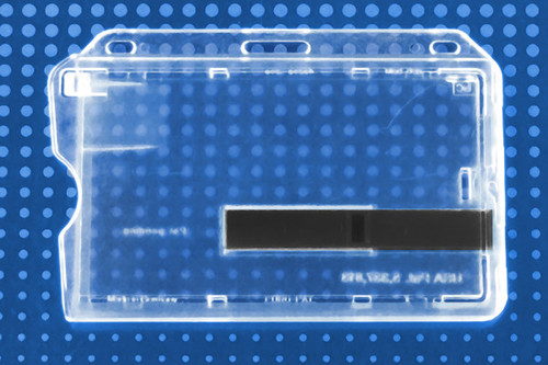 Rigid Plastic Vertical Smart Card Holder with Slide Ejector, 2.28" x 3.6"