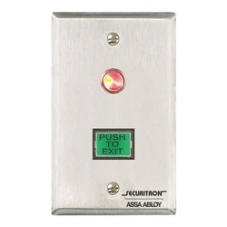 SECURITRON MAGNALOCK CORP | PB3 Push Button Momentary - Single Gang Green/Red Lens