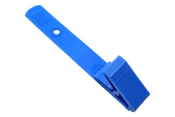STRAP CLIP, ROYAL BLUE, 3 1/8" (79MM), PLASTIC KNURLED THUMB-GRIP W ...